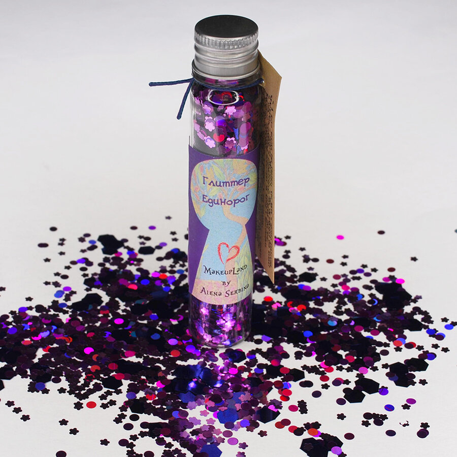 Глиттер блестки для лица и тела Artmakeup, MakeupLand, Единорог