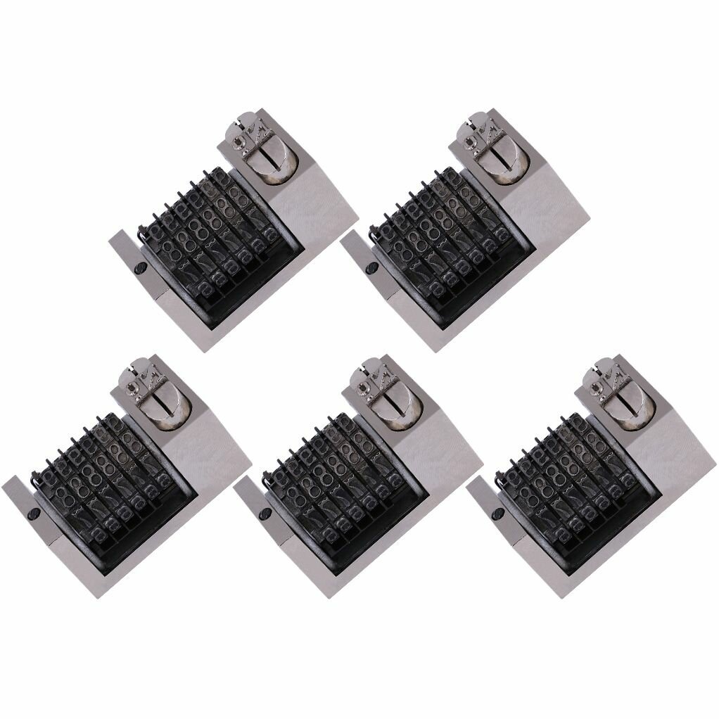 Нумератор на 6 цифр, плоский (5 шт. в упаковке)