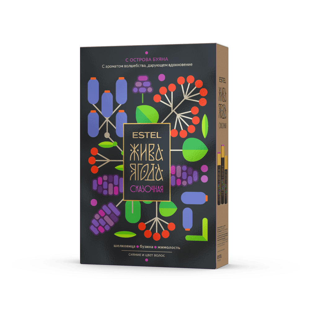 Estel Professional Набор ESTEL Жива Ягода сказочная с острова Буяна (шампунь 300 мл + бальзам 250 мл + спрей 200 мл)