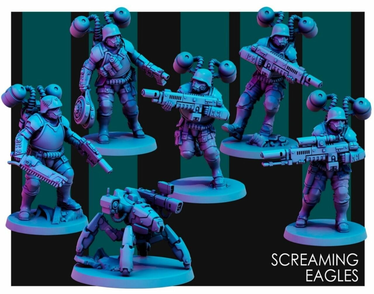 Миниатюра Warhammer Astra Militarum Screaming Eagles 2