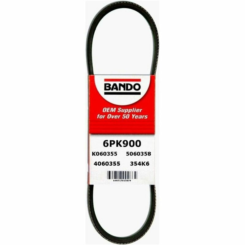 Ремень поликлиновой Bando 6PK900, для а/м Volkswagen Golf, RENAULT Clio, SKODA Octavia