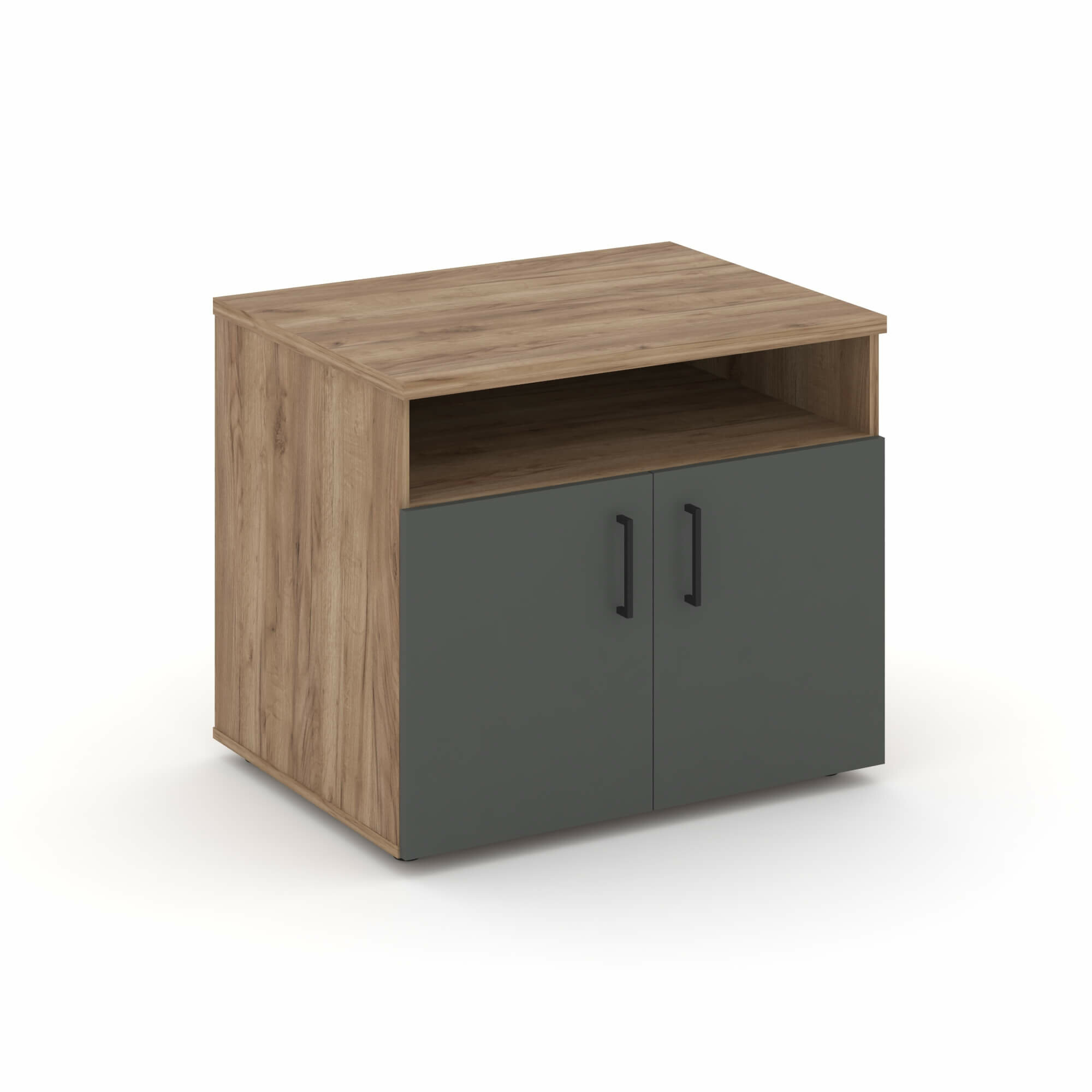 Тумба для оргтехники Стайл Проджект/Style Project Riva SN. TS-001 Дуб Табак / Антрацит NEW 796*600*680