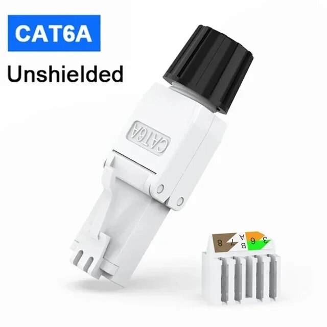 Разъём ZoeRax Cat6A RJ45 6PCS, CAT6A