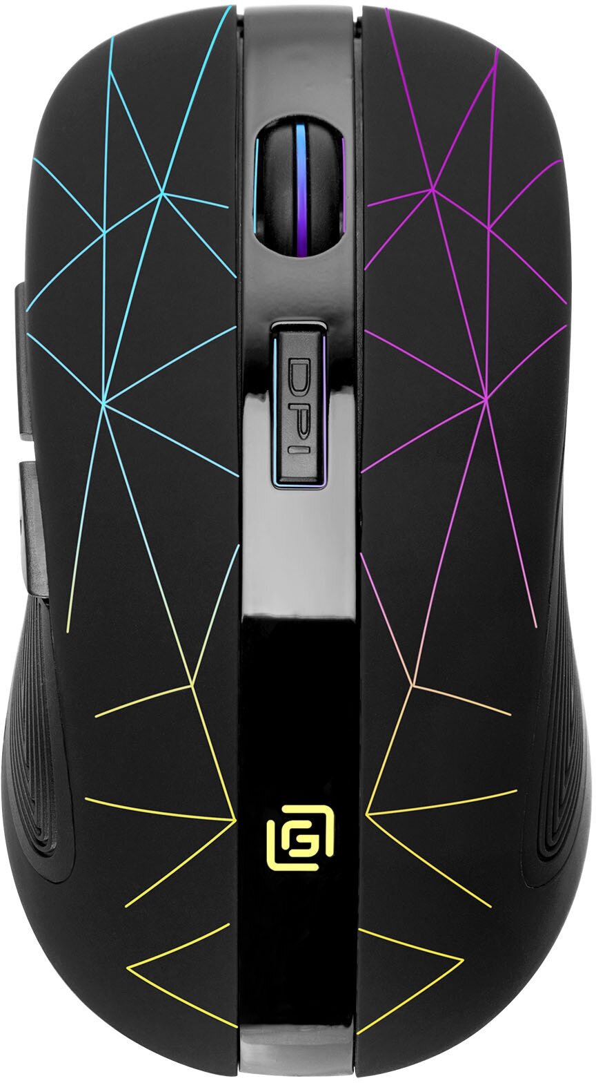 Оклик Мышь Оклик 976GW черный оптическая (1600dpi) беспроводная USB (6but)