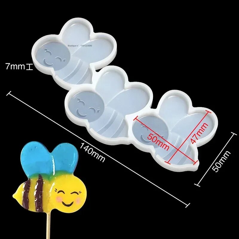 Форма для леденцов силиконовая набор цветов листьев DJ-BBT-118