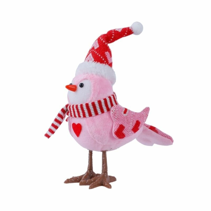 Оформление макета сцены в виде светящегося птичьего окна на День Святого Валентина-Розовый