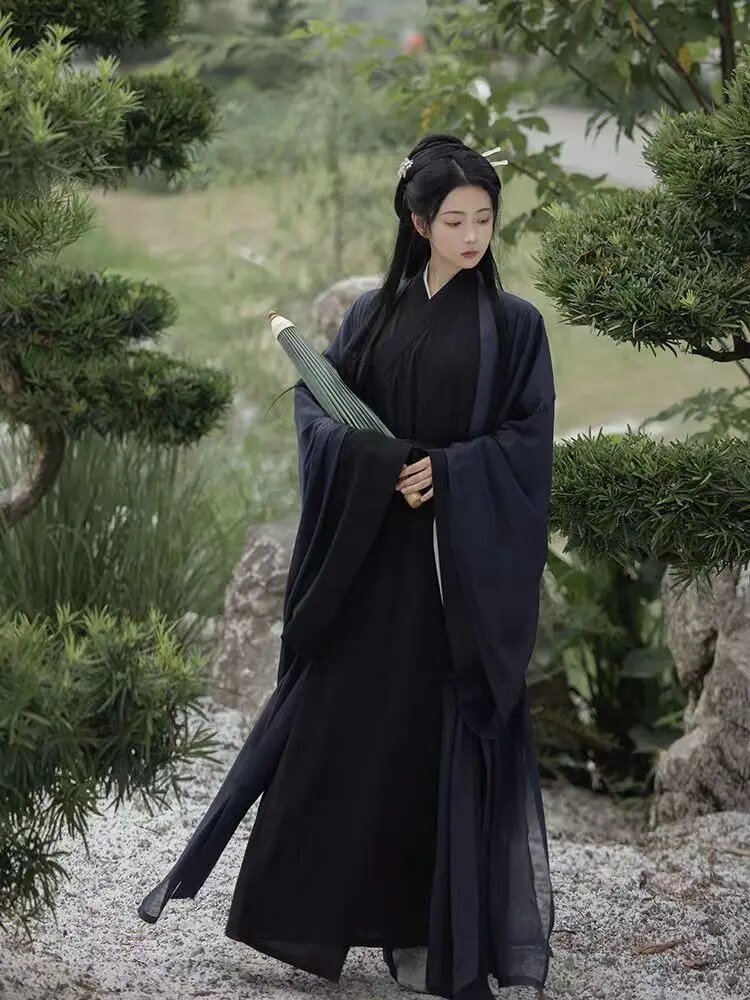 Женский ханьфу набор little croaker черный