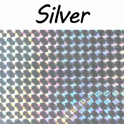 ICERIO Голографическая пленка для блесен 6 шт. Серебряный, 6PCS Silver