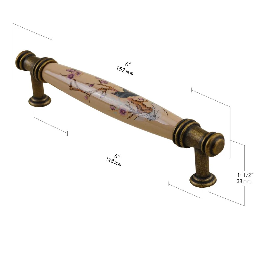 Детские керамические ручки imango Bird 273-CC128mm