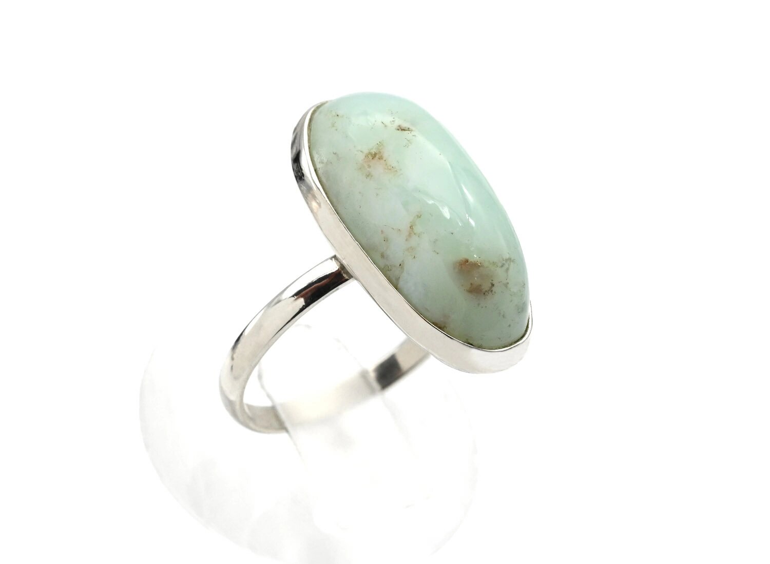 Кольцо, хризопраз