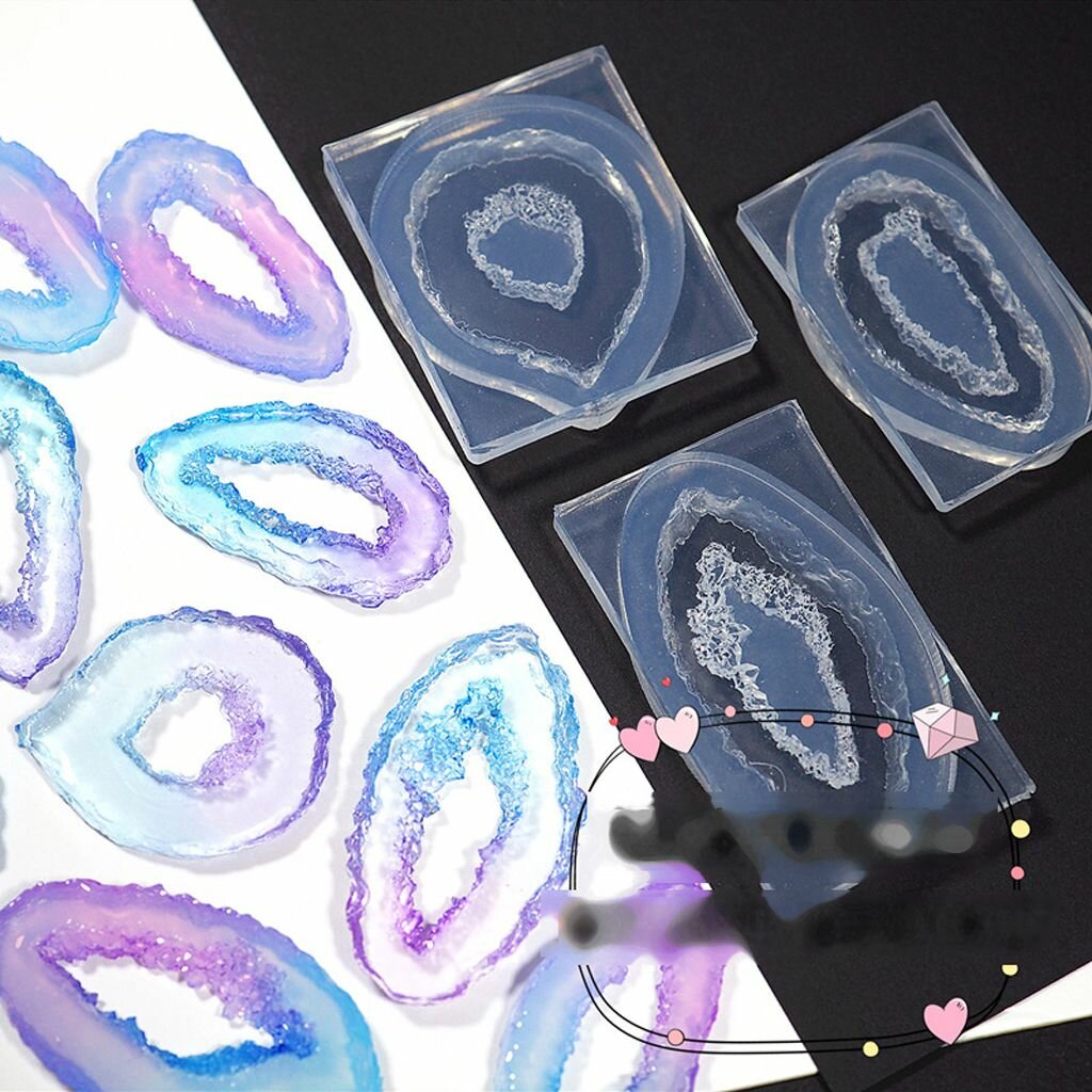 Силиконовые формы для драгоценных камней, Кварцевая горная порода, Кристаллическая форма эпоксидной смолы