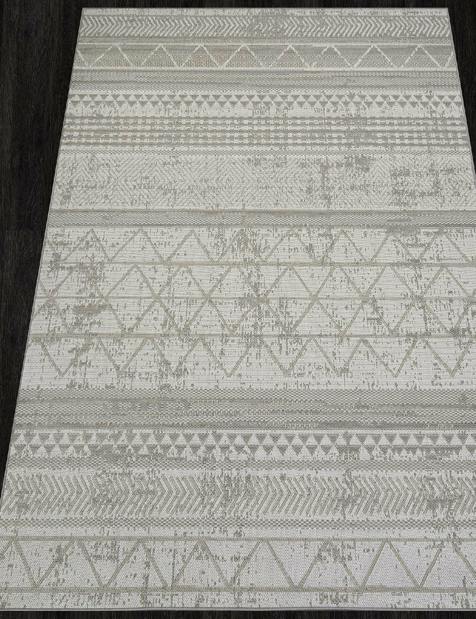 Ковер циновка на пол на кухню в гостиную 200х290 см бежевый бохо лофт безворсовой 338165 KoverVDom