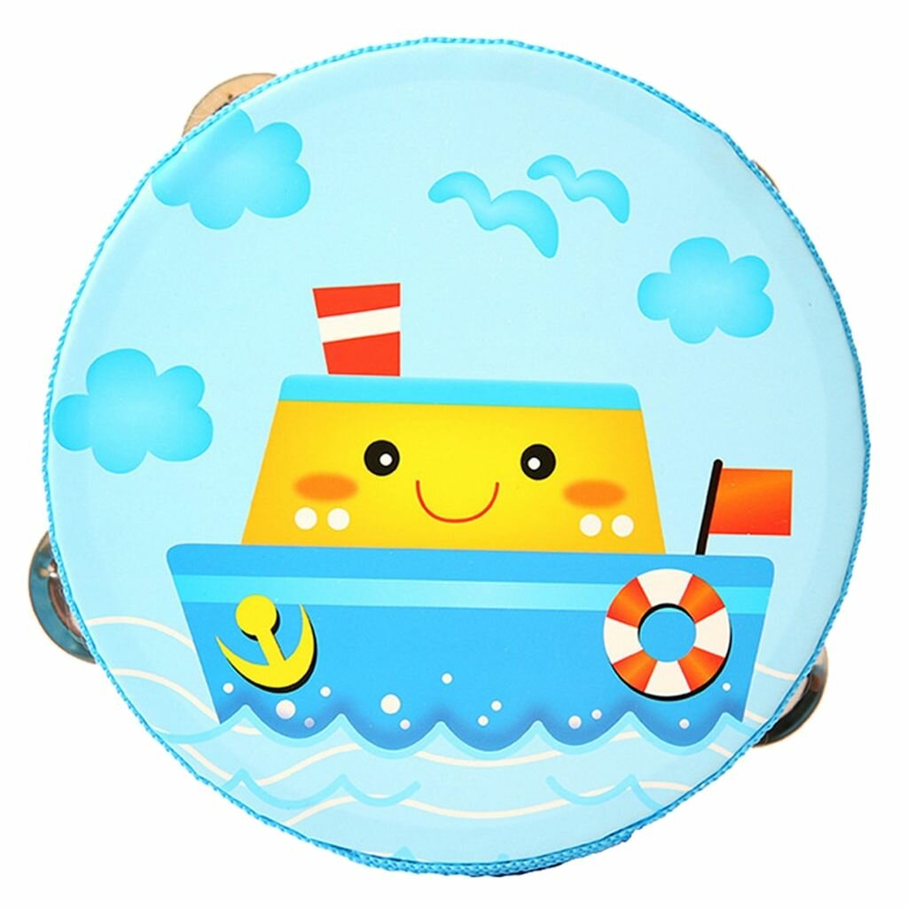 Детский ручной бубен-корабельный бубен длиной 15 см