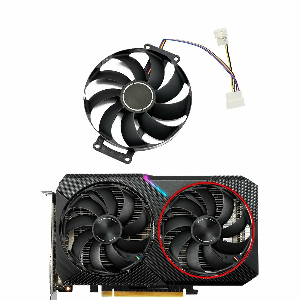 Вентилятор охлаждения B-Fan для ASUS RTX 2060/2070/GTX 1660 SUPER