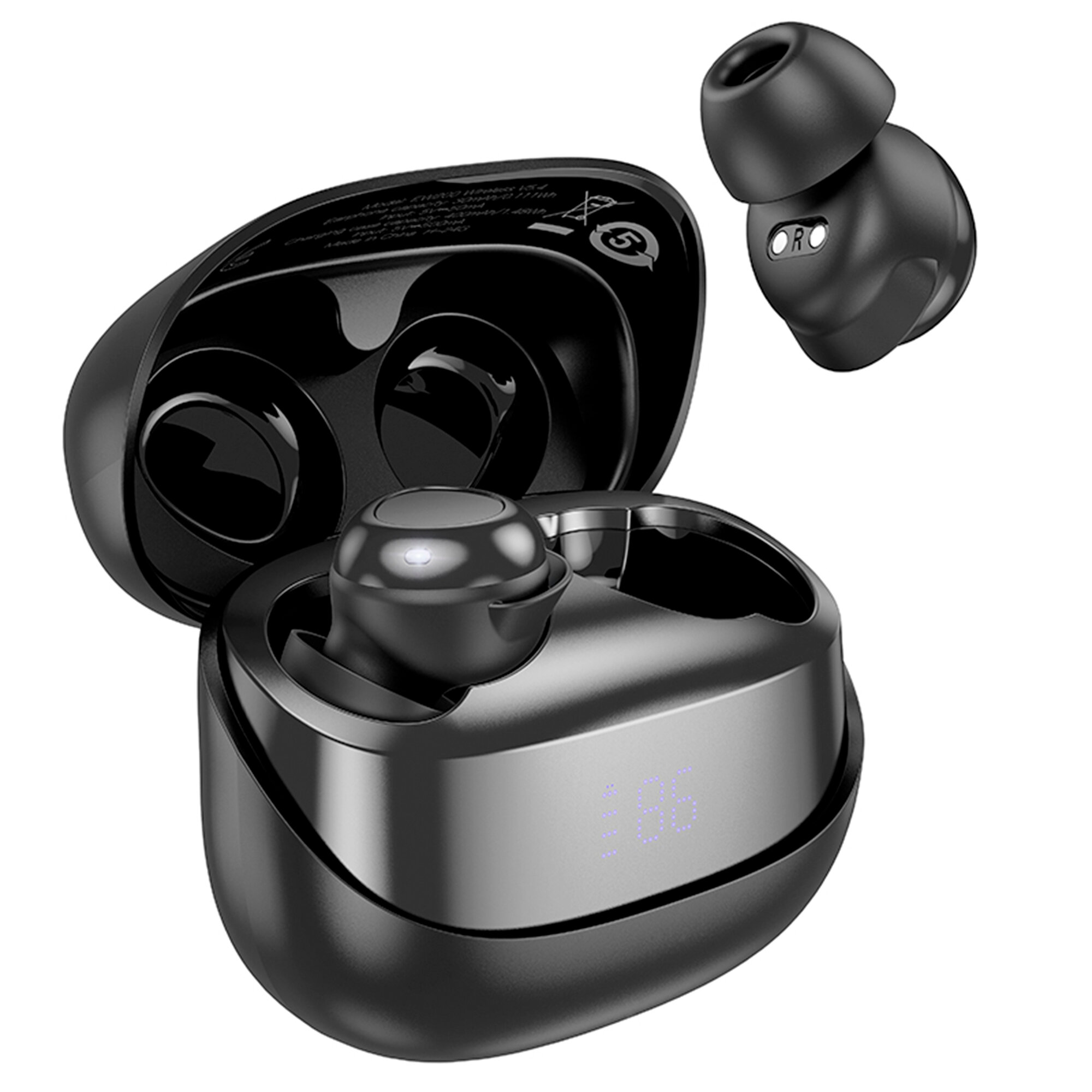 Беспроводные наушники EW200, HOCO, капельки, для сна, черный