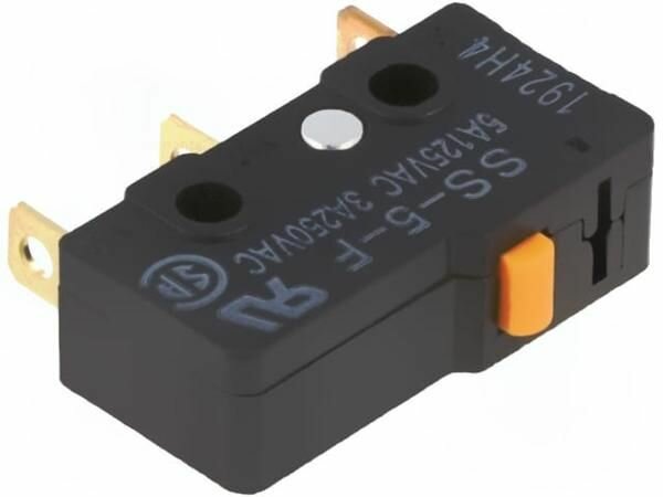 Микропереключатель OMRON SS-5-F, SNAP ACTION, без рычага, SPDT, 5A-125ВAC