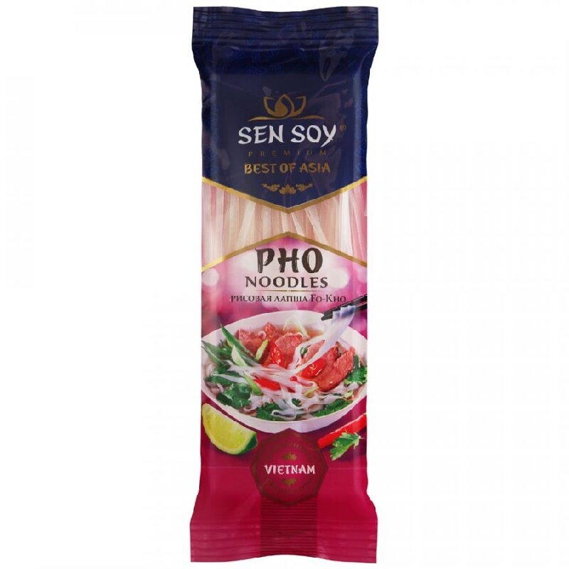 Лапша SENSOY Премиум рисовая FO-KHO /пакет/ 200г