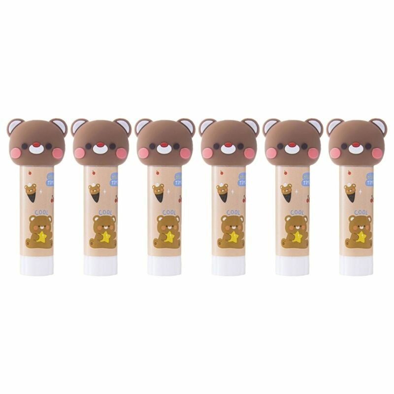 6 шт, твердый клей-карандаш высокой вязкости, стабильный после наклеивания прочных клеев для школьников