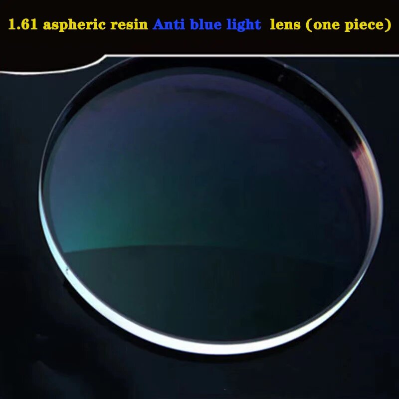 Акриловые асферические линзы для очков с защитой от синего света 1.61 RMM -1.00