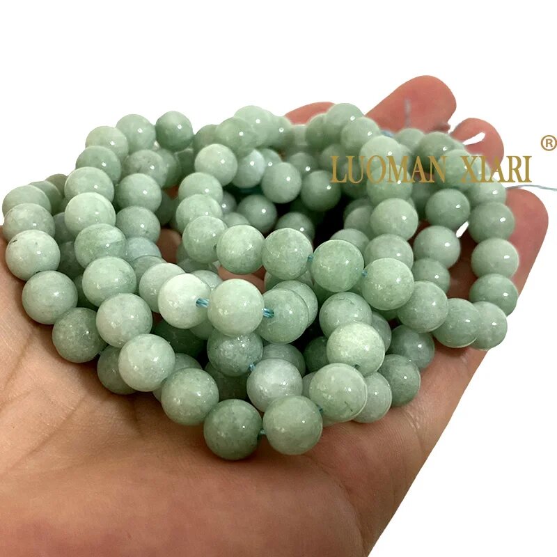 Бусины из нефрита LUOMAN XIARI 6/8/10/12 мм