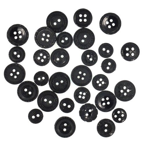Пуговицы Dress It Up "Чернота" декоративные, пластик
