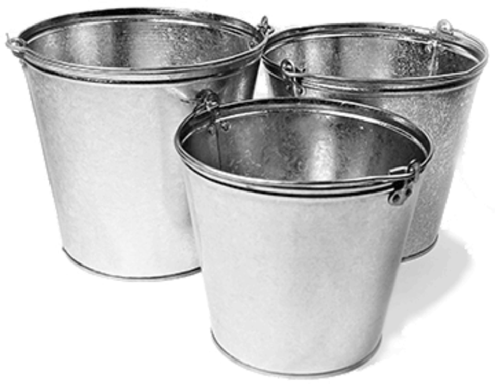 Ведро, 15 л, оцинкованное, ОЗ