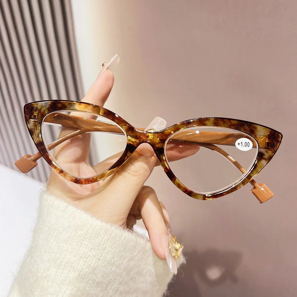 Женские очки для чтения NAPAGE кошачий глаз, Leopard, +1.0