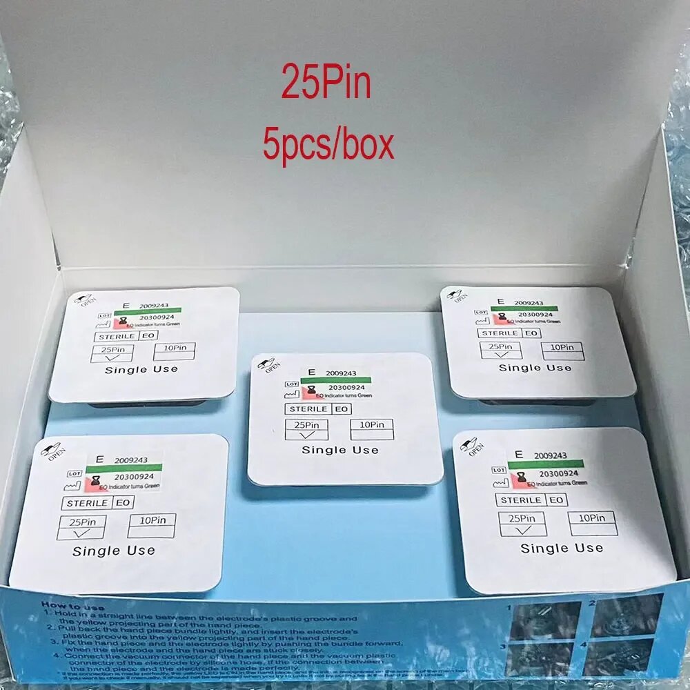 Одноразовые картриджи для микронидлинга 25Pin, 5шт