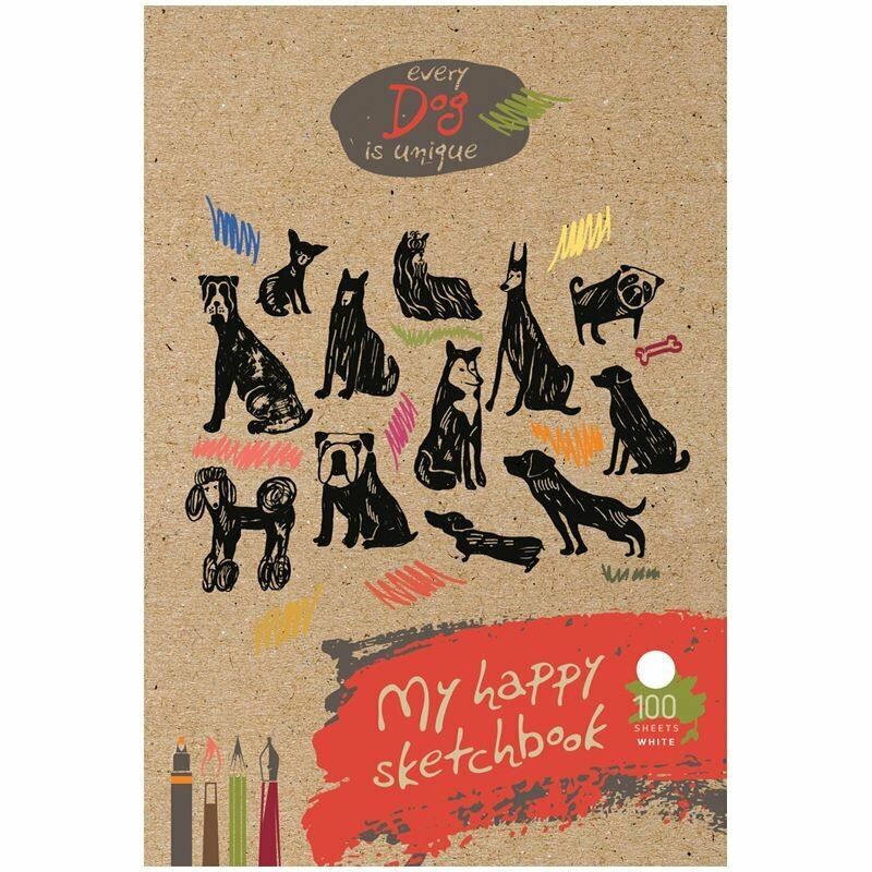 Скетчбук BG Every dog cool 21 х 14.8 см (A5), 100 л. A5 21 см 14.8 см 100 г/м²