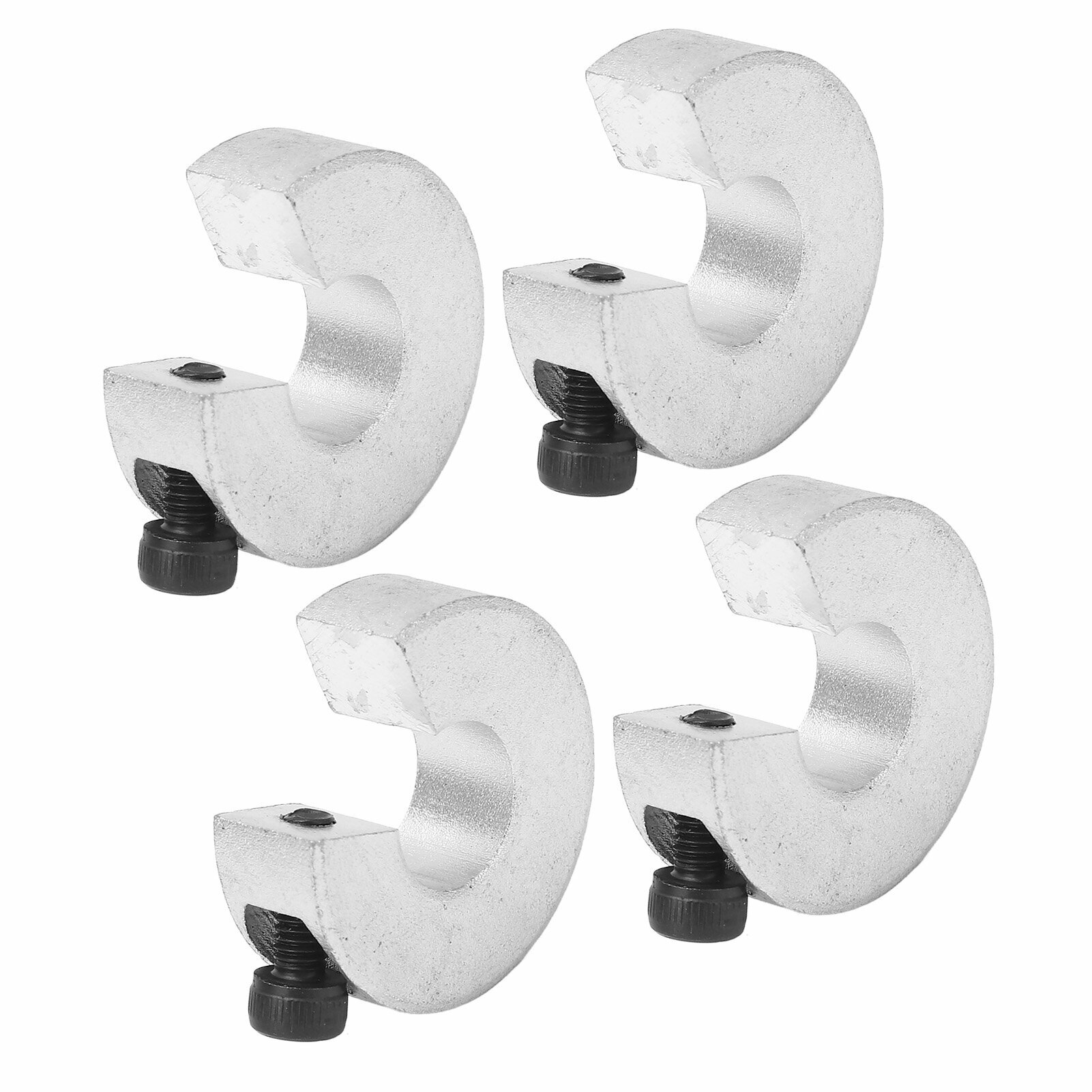 4 шт. воротник вала линейной направляющей, внутренний диаметр 12 мм, внутренний диаметр 30 мм, внешний диаметр 10 мм, толщина, ограничительное крепежное кольцо вала из алюминиевого сплава с винтом M4