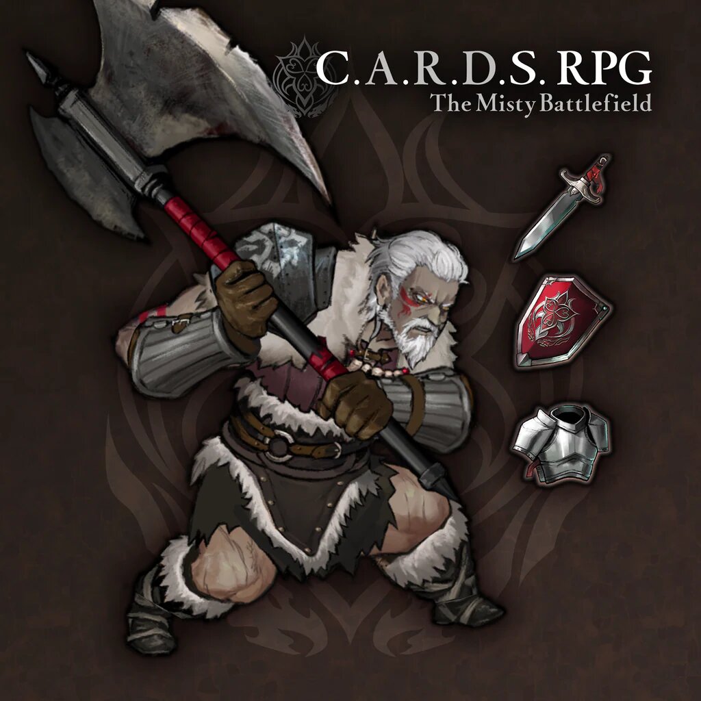 Дополнение C.A.R.D.S. RPG: The Misty Battlefield - AddUnit "Greg Ironheart" + Starter Equipment Pack, цифровое издание PlayStation 4 и PlayStation 5, регион Индия / код пополнения баланса