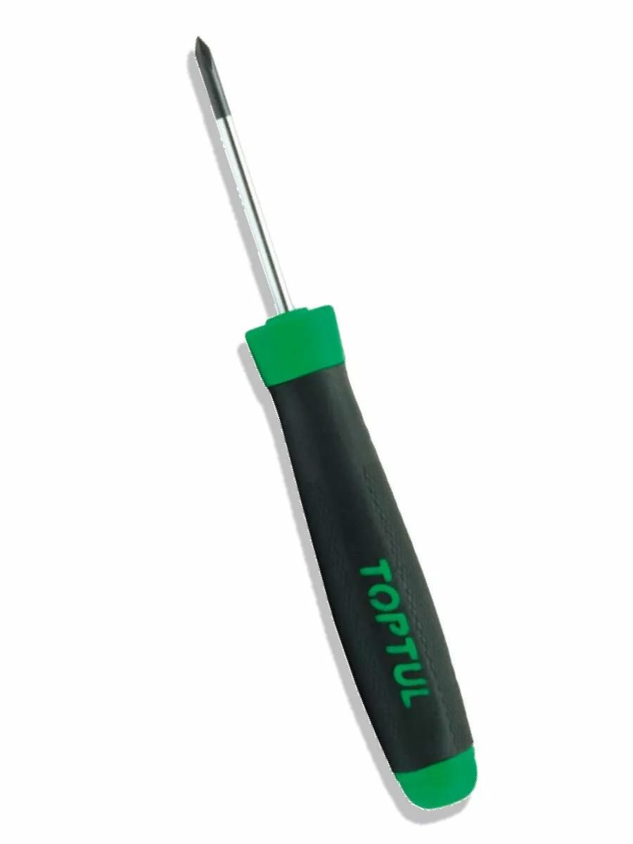 Отвертка крестовая PH 00 прецизионная маленькая для саморезов, шурупов, болтов, винтов, точных работ с магнитным наконечником длина 140 мм FBIB2005 TOPTUL