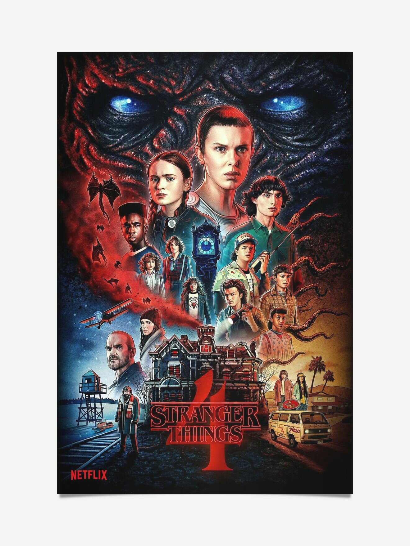Постер сериала Очень Странные Дела - Stranger Things 60 на 90 см. от Poster4me