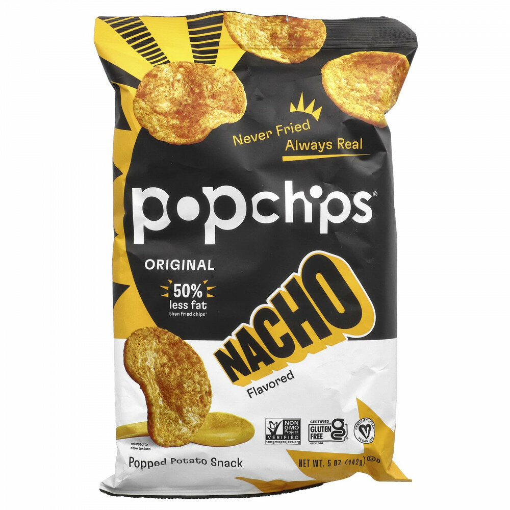 Popchips, оригинальные начос, 142 г (5 унций)