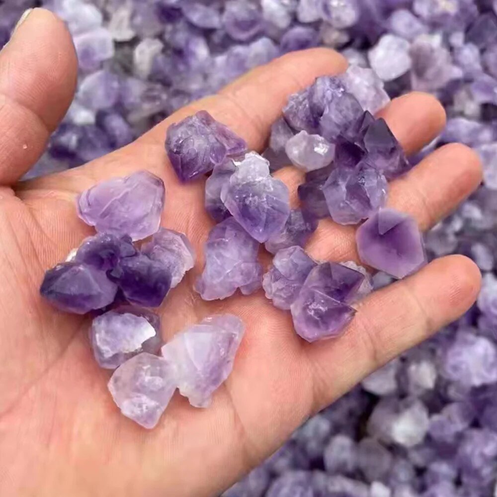 Необработанный кварцевый камень для ароматерапии Фиолетовый, 50g, Amethyst Flower