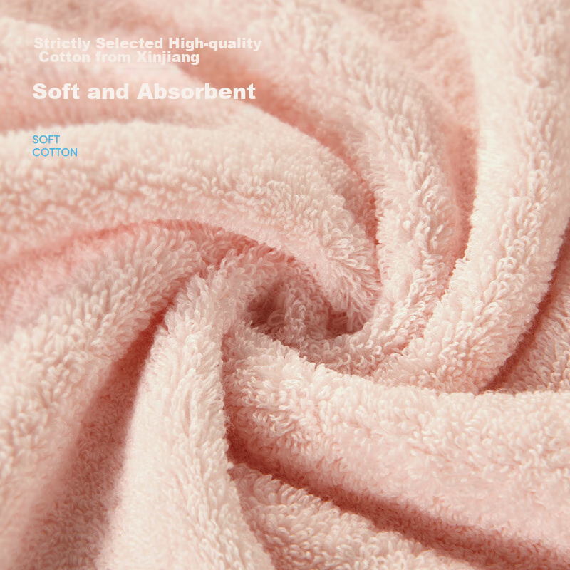 Jieyu 3A Grade Antibacterial Pure Cotton Bath Towel, Adult Thickened And Enlarged, Ultra-Soft Yarn, for Men And Women, Shower Wrap, Single Pack, Blue, 450g