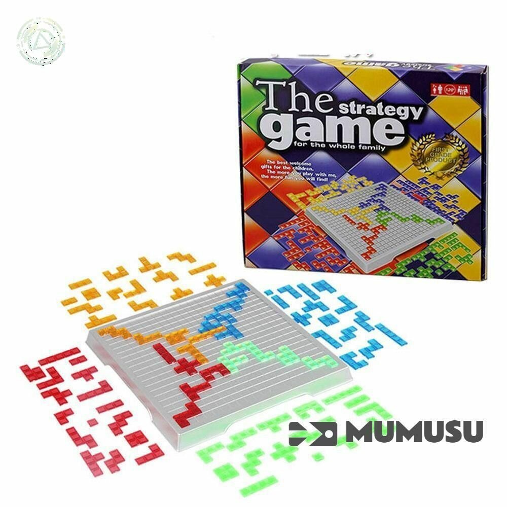 MUMUSU, Тетрис, настольная игра, Квадратная шахматная доска для интеллекта, Уменьшенная версия шахмат Gladiator для 4 игроков, Игрушки для родителей и детей