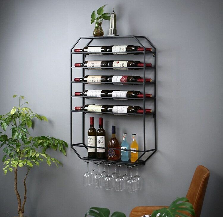 Современный шкаф стенка, винная полка настенная,70*17*100cm.