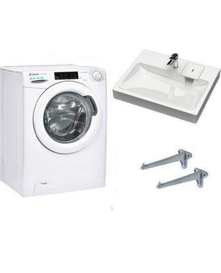 Candy smart pro CSO34 106T1/2-07 (с паром) и раковина Адель 55