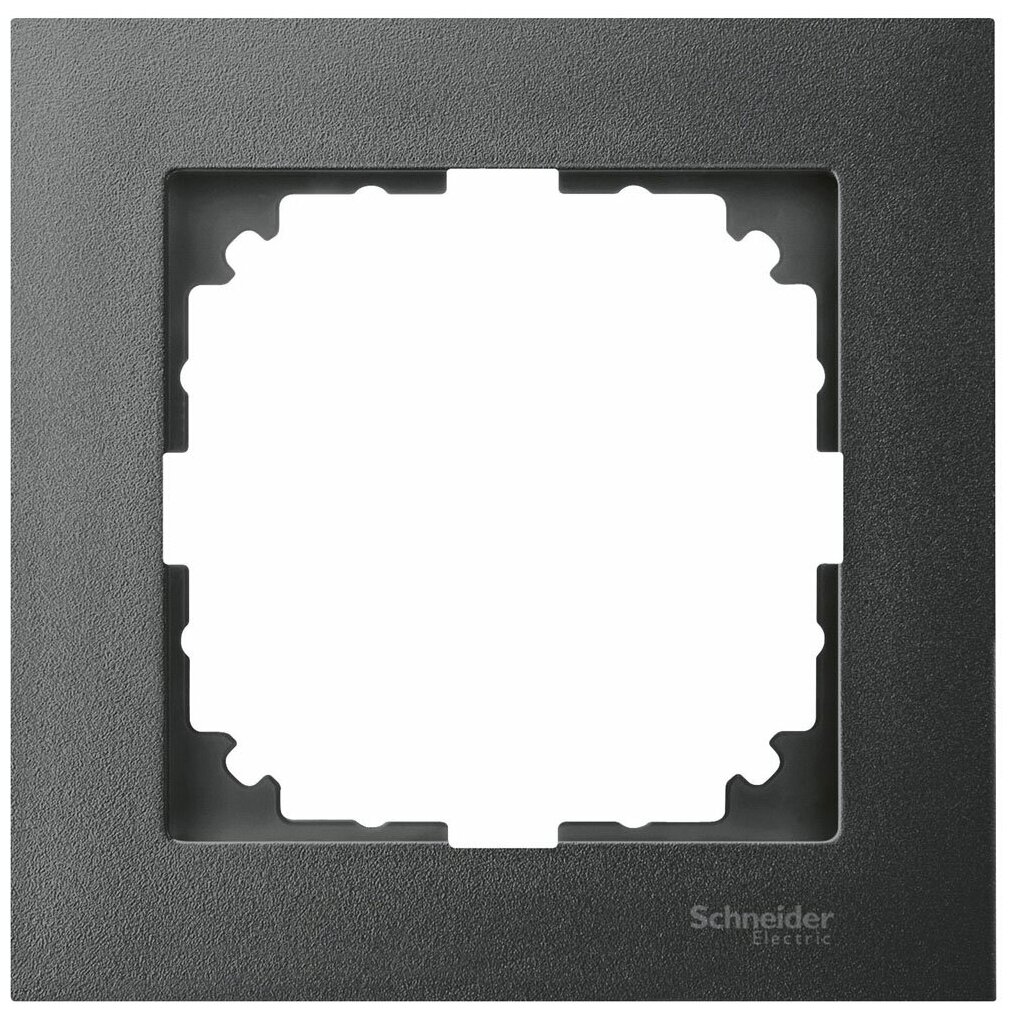 Рамка одинарная Антрацит (черная) Schneider Electric Merten SM M-Pure MTN4010-3614
