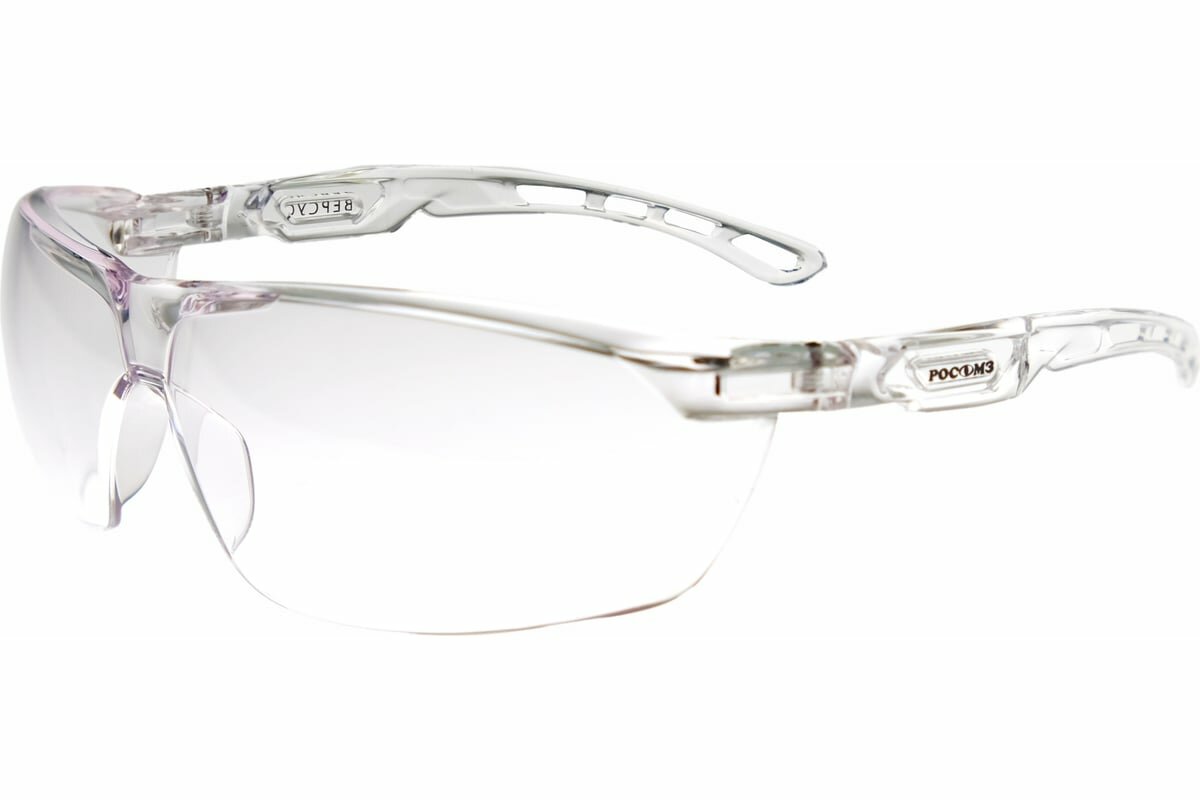 Защитные открытые очки Росомз О58 Версус StrongGlass 2C-1,2 РС прозрачные 15837 .