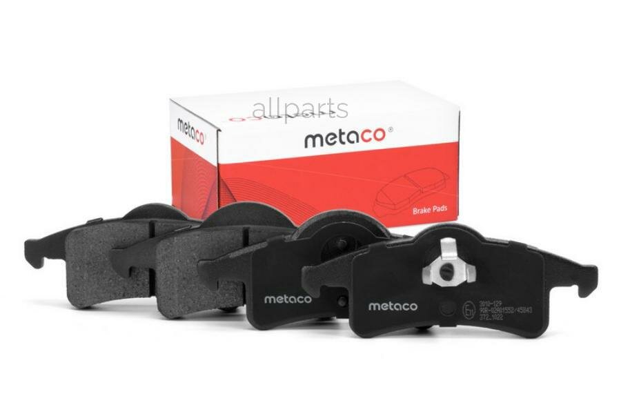 METACO 3010-129 Колодки тормозные задние дисковые к-кт