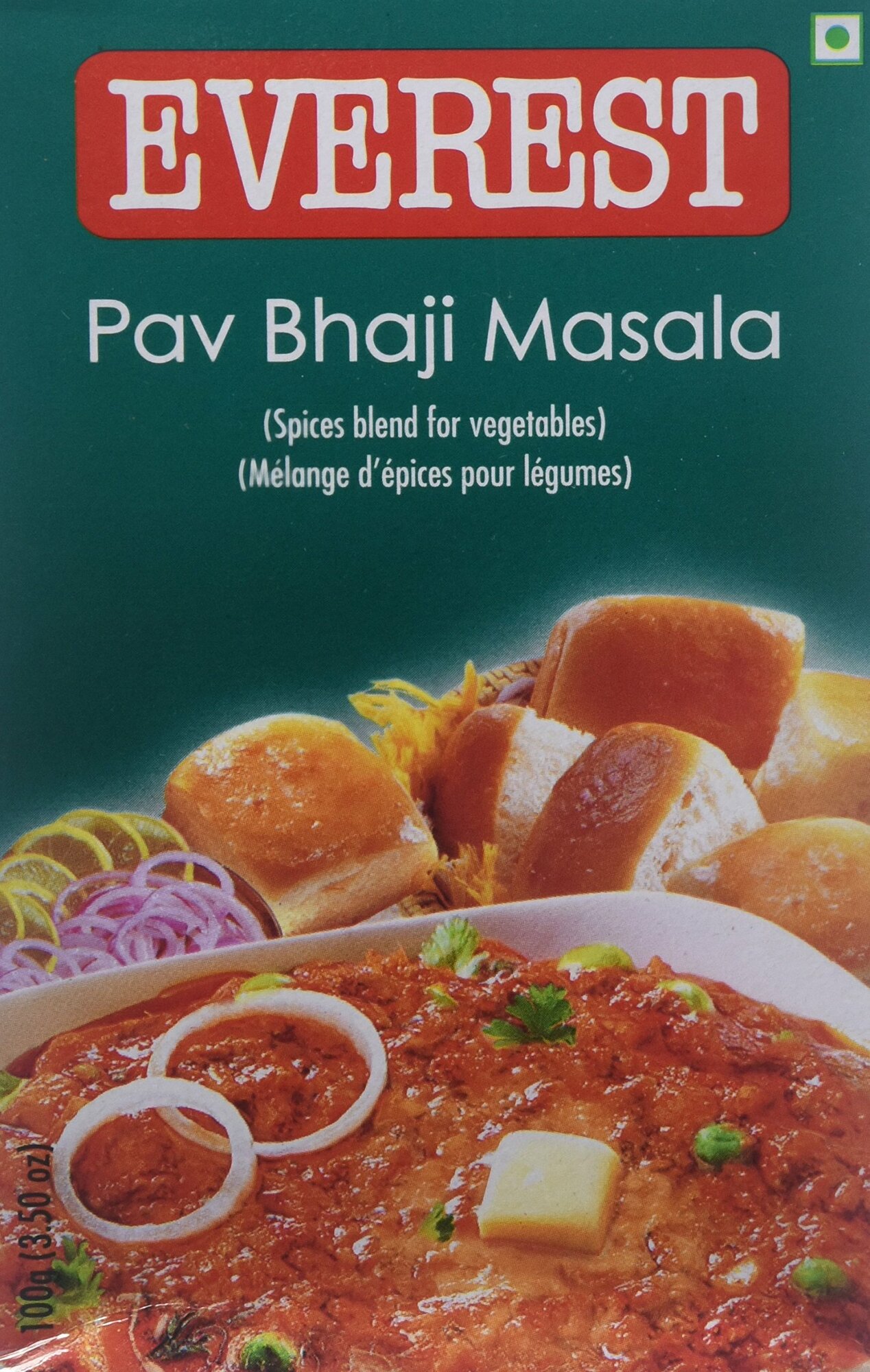 PAV BHAJI MASALA Spices blend for vegetables, Everest (ПАВ бхаджи масала смесь специй для овощей, Эверест), 100 г.