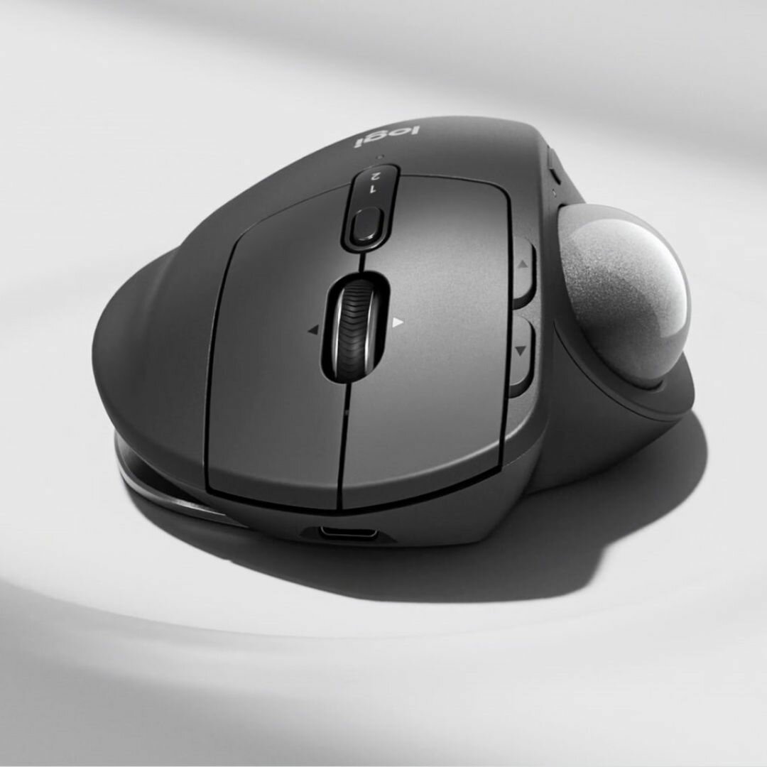 Logitech Мышь беспроводная MX Ergo S, темно-серый