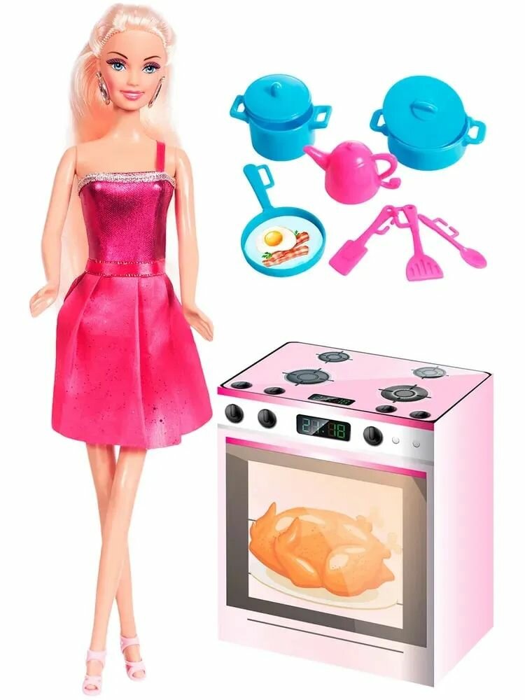 Кукла Ася "Я люблю готовить" набор 28 см арт.35102