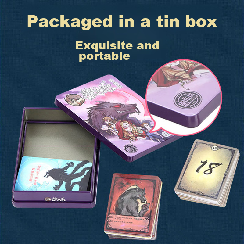 Werewolf Killing Board Game Cards Please Close Your Eyes When It's Dark Cards New Style Party Board Game Werewolf Killing Cards Classic Upgraded Edition G904