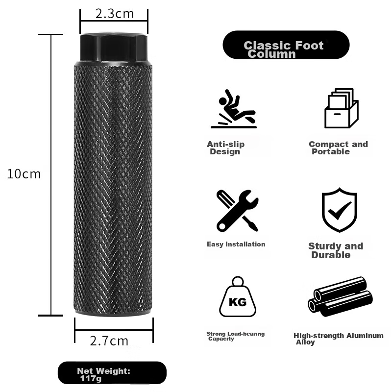 Bicycle Pedals, Mountain Bike Cycling Accessories, Aluminum Alloy Non-Slip, Pedal-Operated Rear Seat, Classic Style (Without Screws)