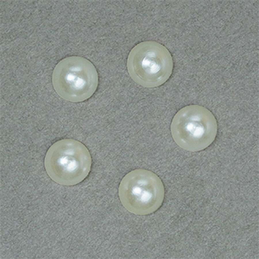 Полужемчужины перламутр 6 мм цв.43 молочный уп.500г (6900шт)