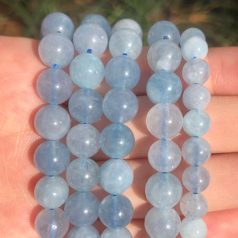 Куoyu круглые бусины из нефрита темно-желтого цвета 6 8 10 12 мм 10mm 36pcs beads, aquamarine jade