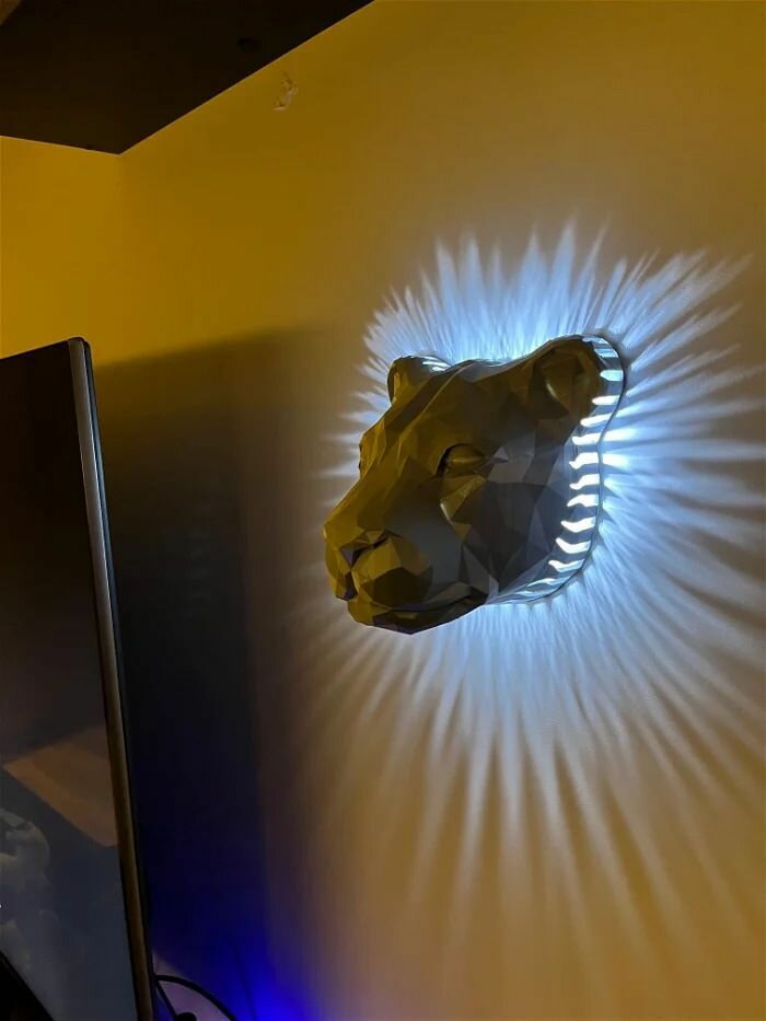 3D Wall Light - животные LED ночник для сна на стене chancai